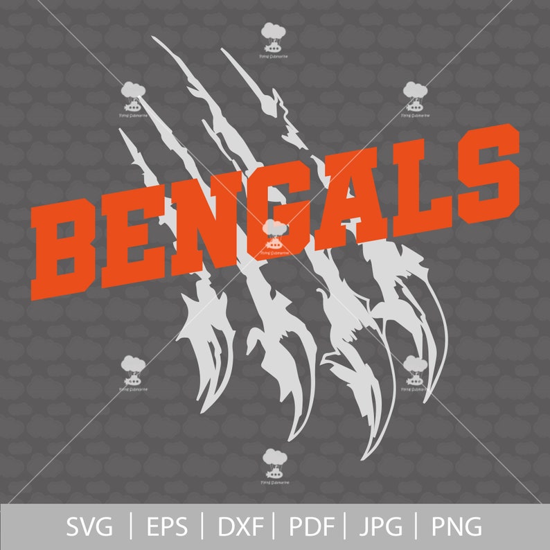 Bengals Football SVG, Paw Claw Design (digital Download) - Etsy