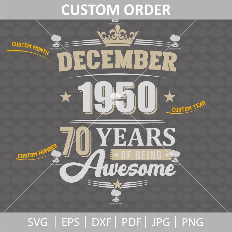 Awesome Since Svg Custom Year Svg Birthday Svg SVG DXF - Etsy