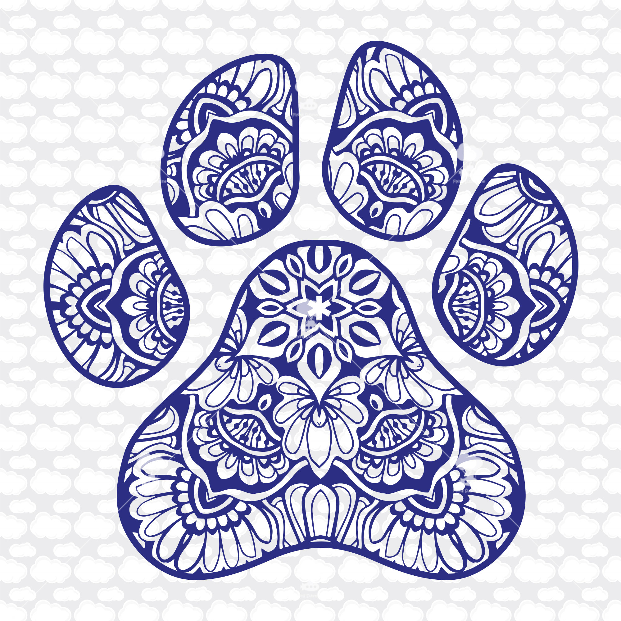 Dog Paw Svg DXF SVG Digital Download Dog Svg Paw Svg Paw - Etsy Hong Kong