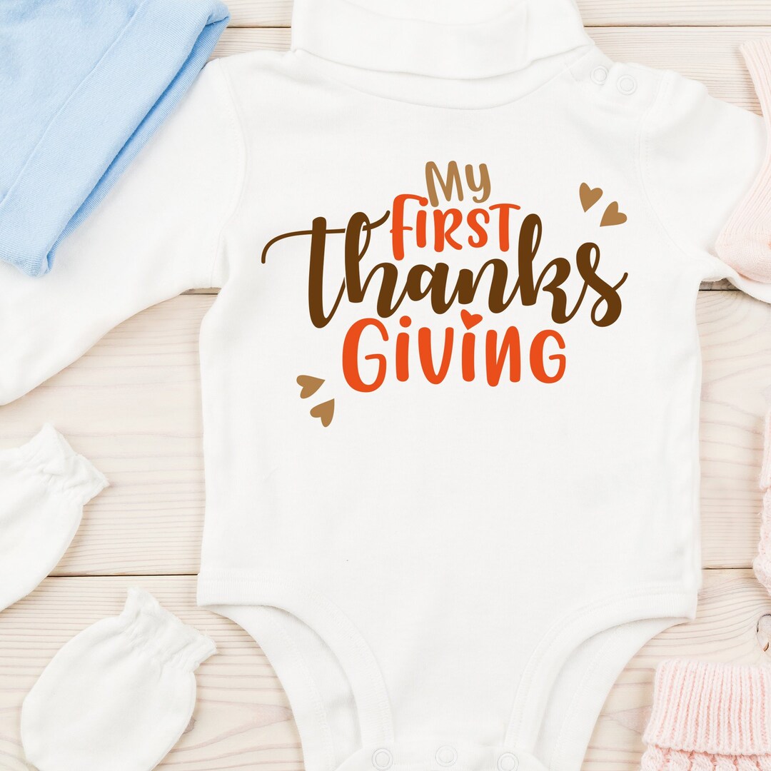 My First Thanksgiving, SVG, DXF, First Thanksgiving, 1st Thanksgiving ...