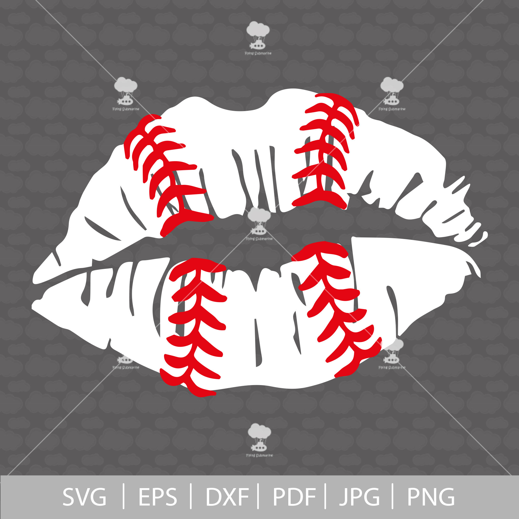 Baseball Svg Lips Svg SVG PDF Baseball Mom Svg Svg Files | Etsy