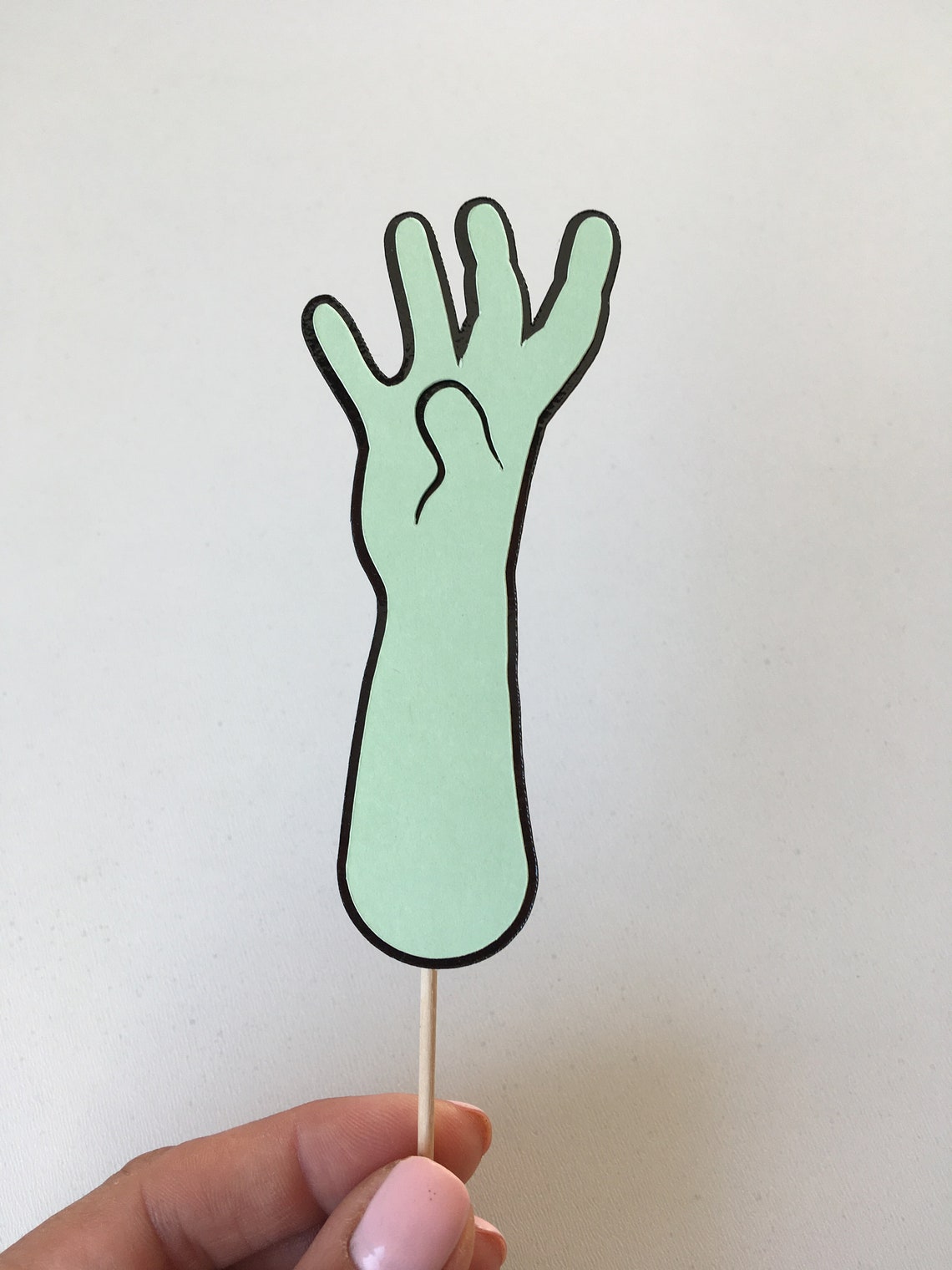 Halloween Bat & Zombie Hand Cake Topper SVG (digital Download) - Etsy