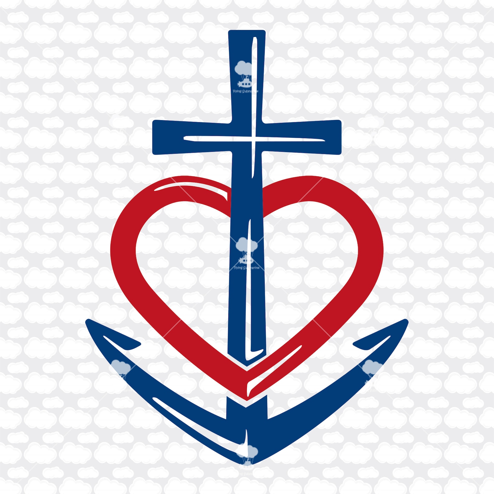 Faith Hope Love SVG EPS DXF Cross Svg Jesus Svg Christian | Etsy