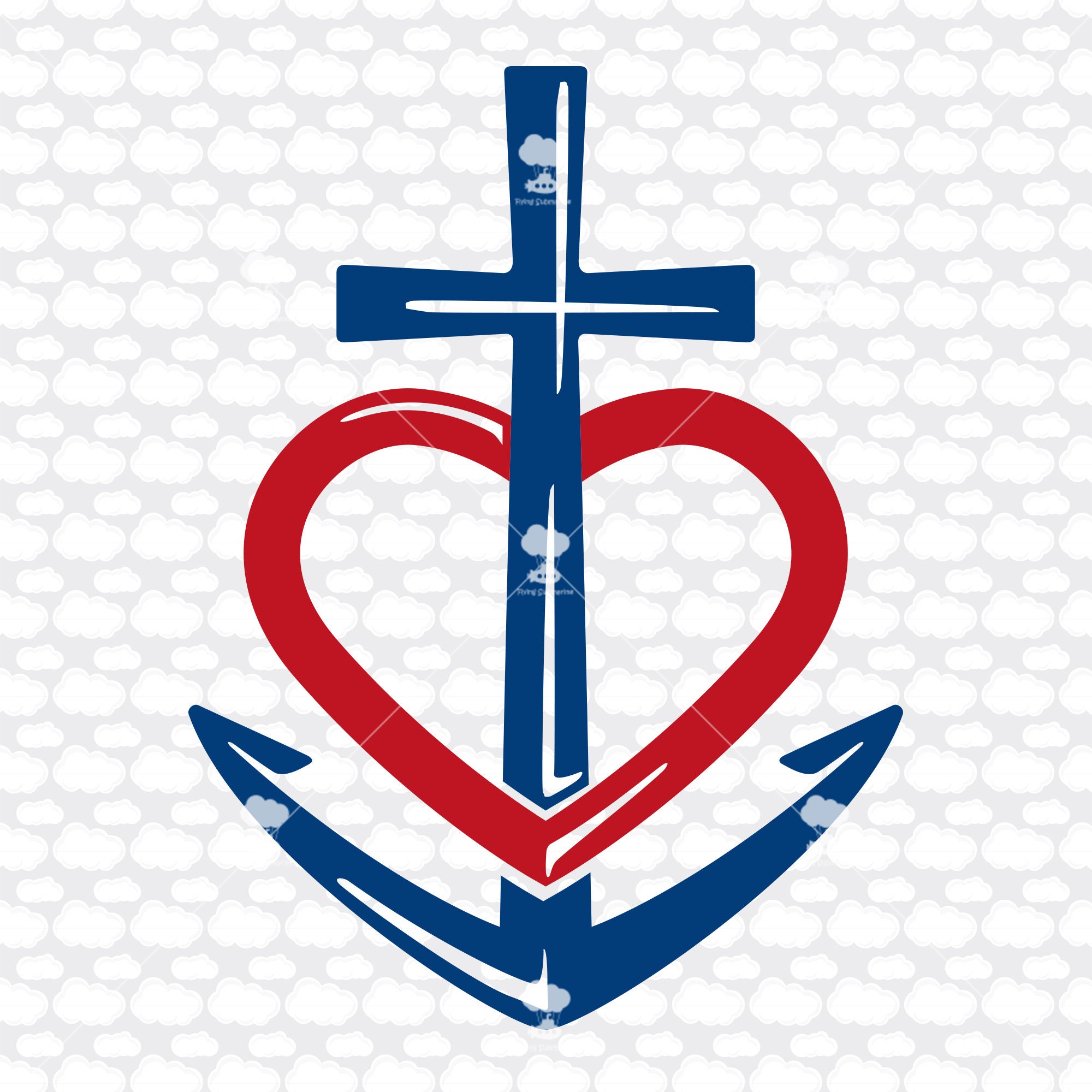 Faith Hope Love SVG EPS DXF Cross Svg Jesus Svg Christian | Etsy