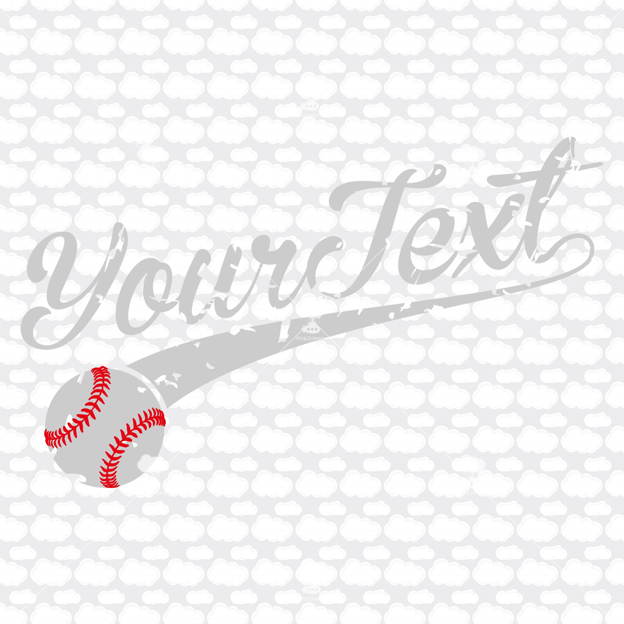 Custom svg baseball svg SVG DXF team name baseball mom | Etsy