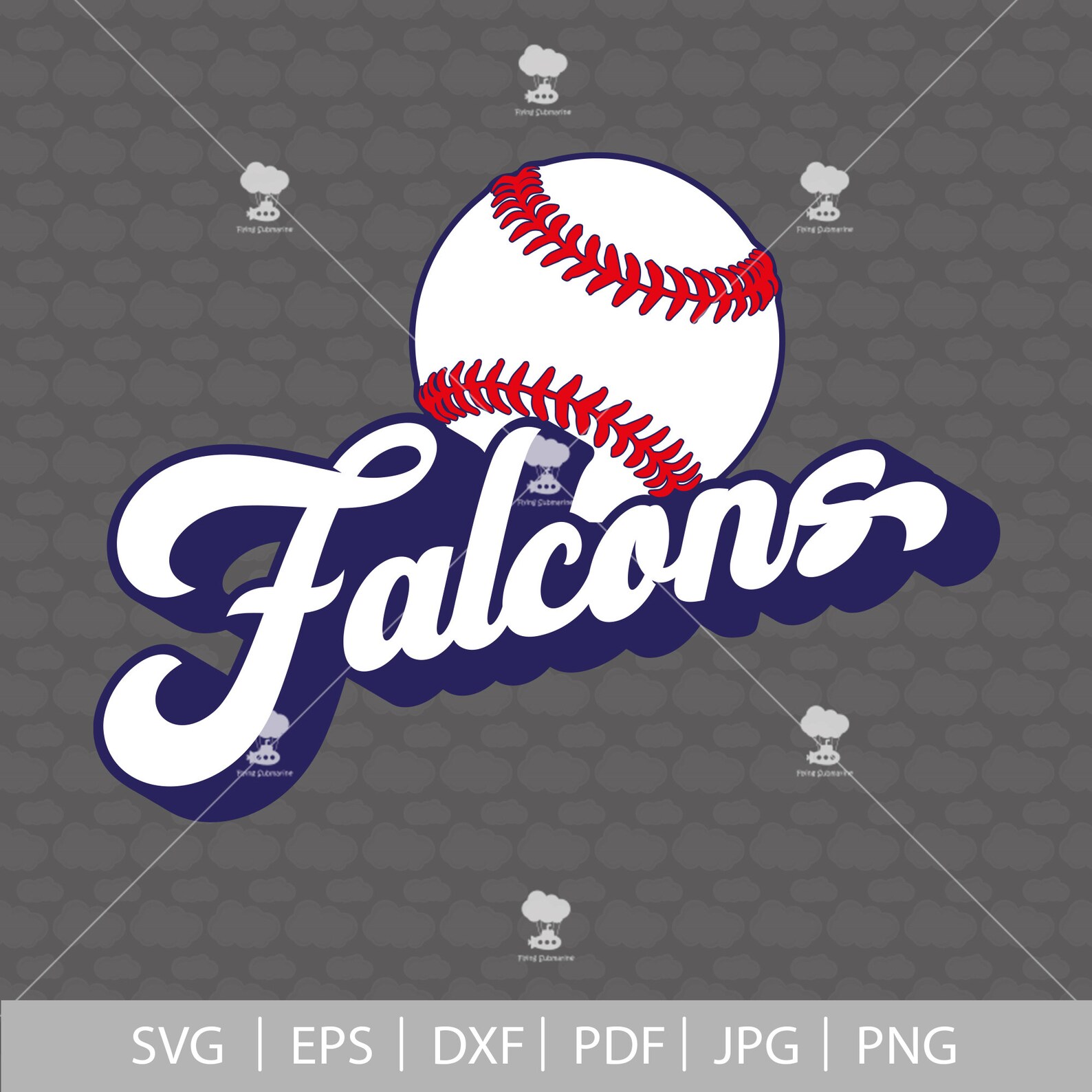 Falcons Baseball SVG, Softball Team Shirt (digital Download) - Etsy