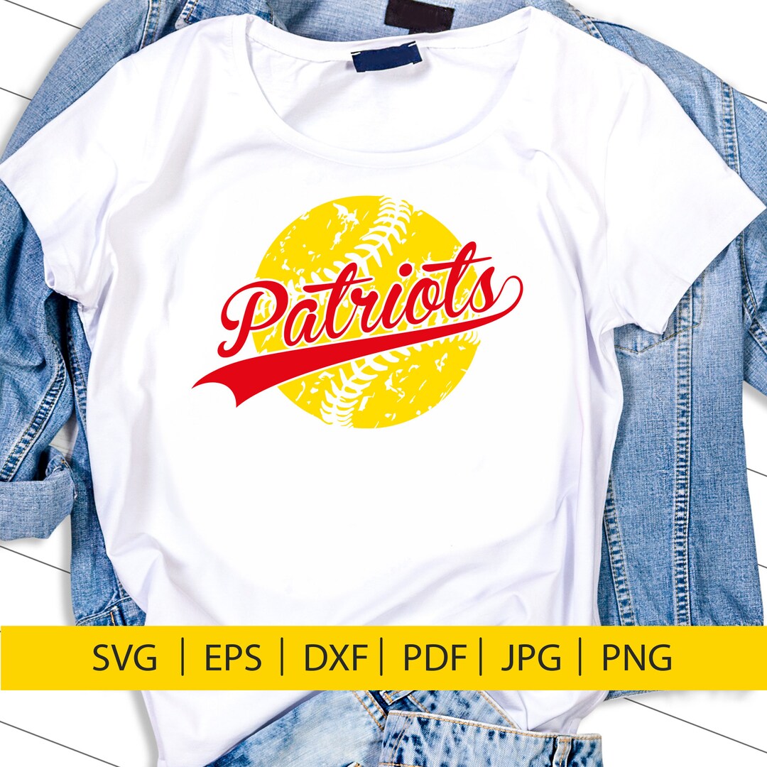 Patriots Svg, SVG, DXF, Softball Svg, Patriots Softball, Softball Mom ...