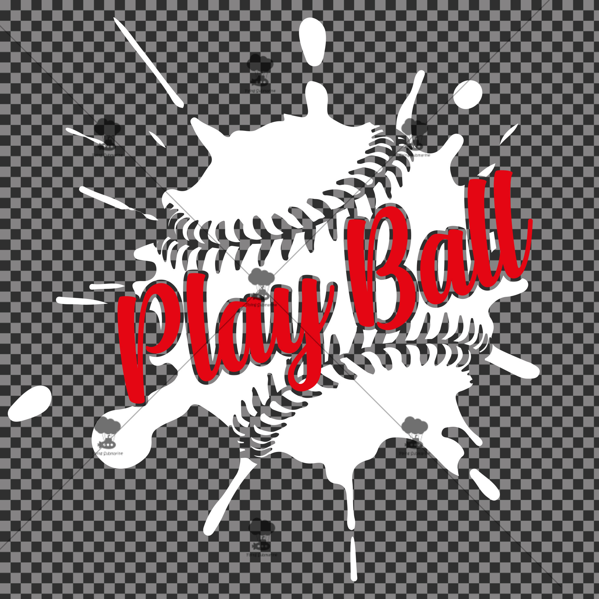 Play Ball Svg Splatter Baseball Svg Paint Splatter Decal - Etsy