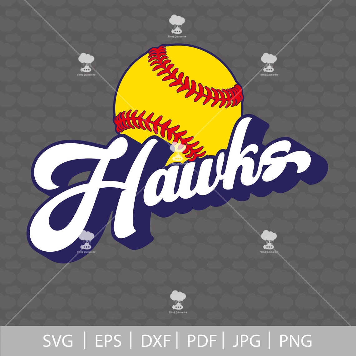 Hawks Svg SVG DXF Softball Svg Hawks Softball Softball - Etsy