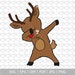 Dabbing Reindeer Svg, SVG, PDF, DXF, Christmas Svg, Reindeer Svg ...