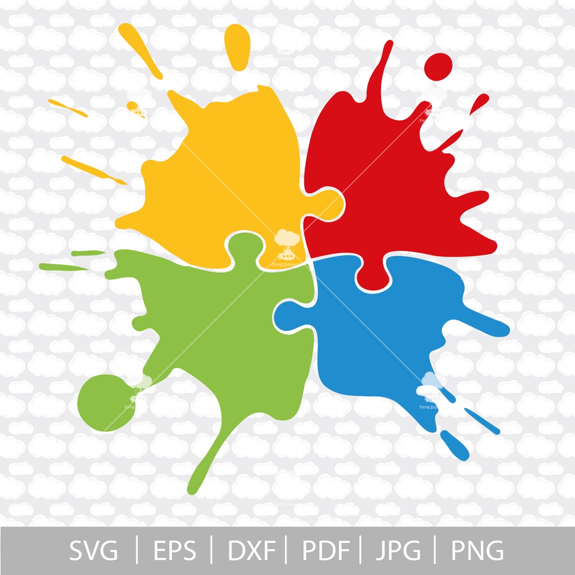 Autism Svg SVG PDF DXF Puzzle Svg Autism Awareness Svg - Etsy