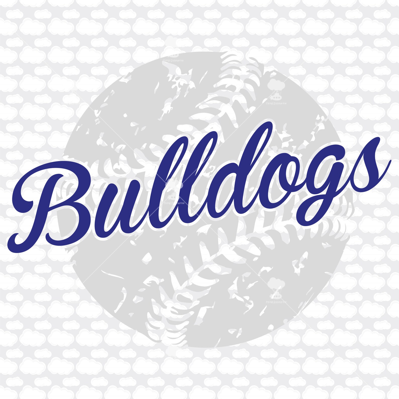 Bulldogs Svg SVG DXF Baseball Svg Bulldogs Baseball - Etsy