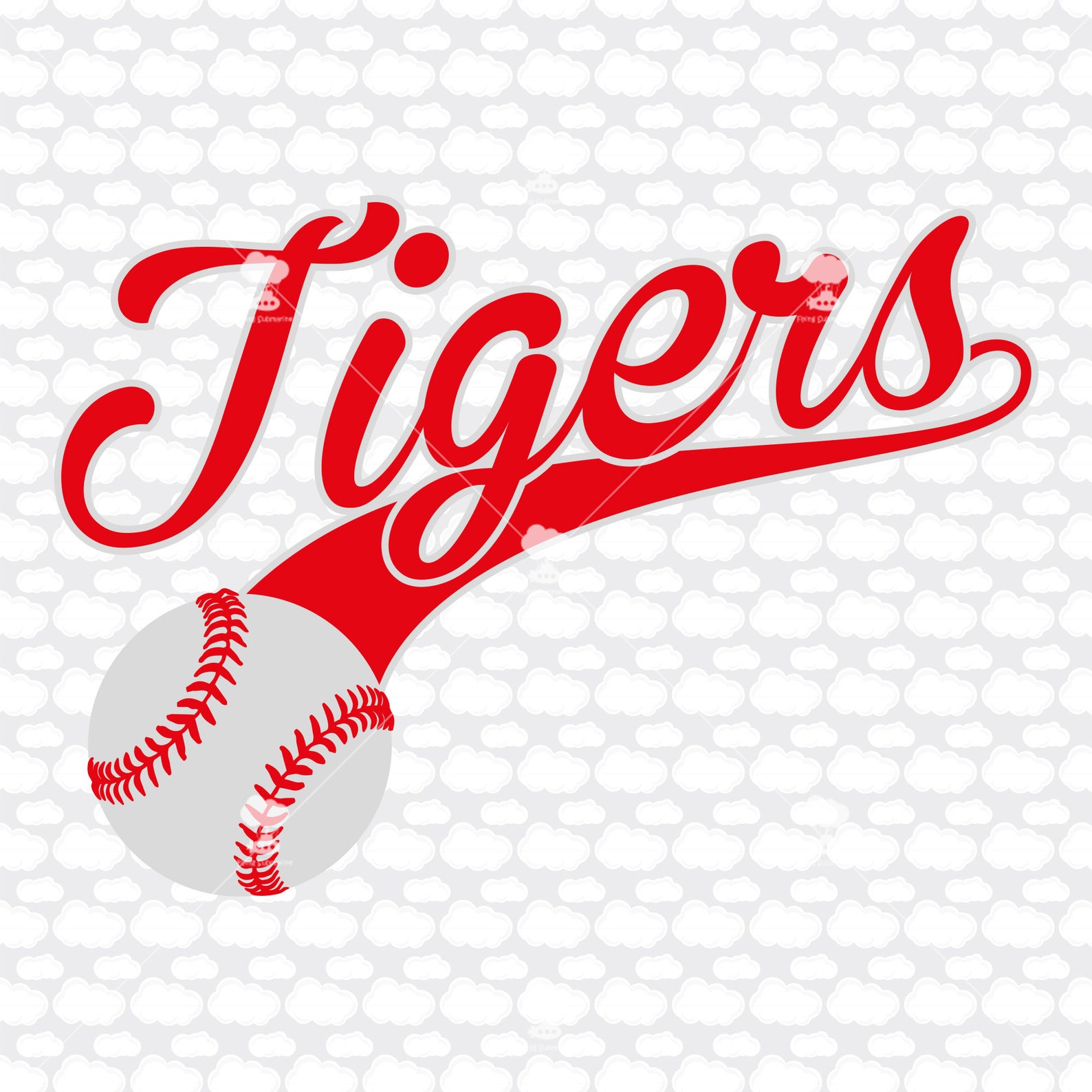 Tigers Svg SVG DXF EPS Baseball Svg Tigers Baseball | Etsy
