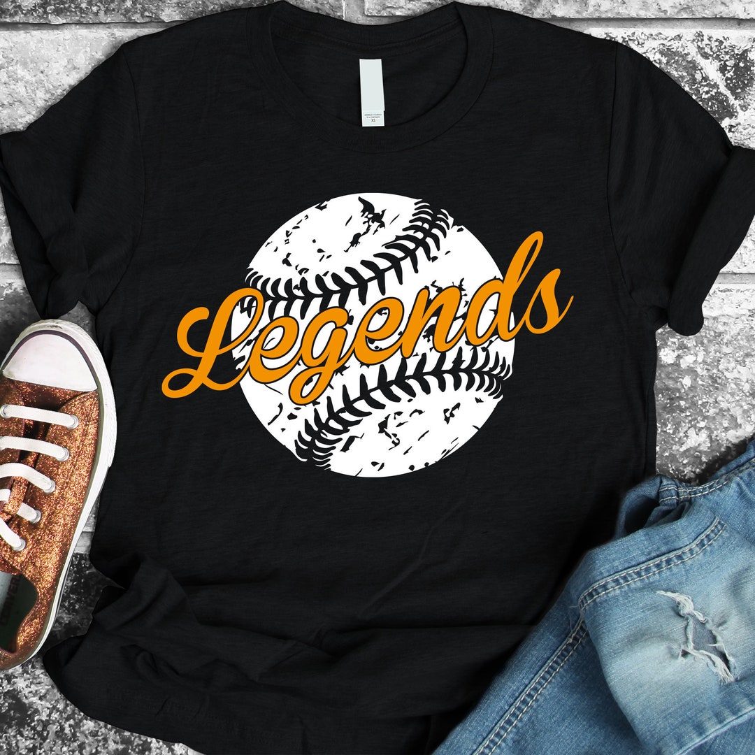 Legends Baseball SVG, Distressed Team Shirt Design (digital Download ...