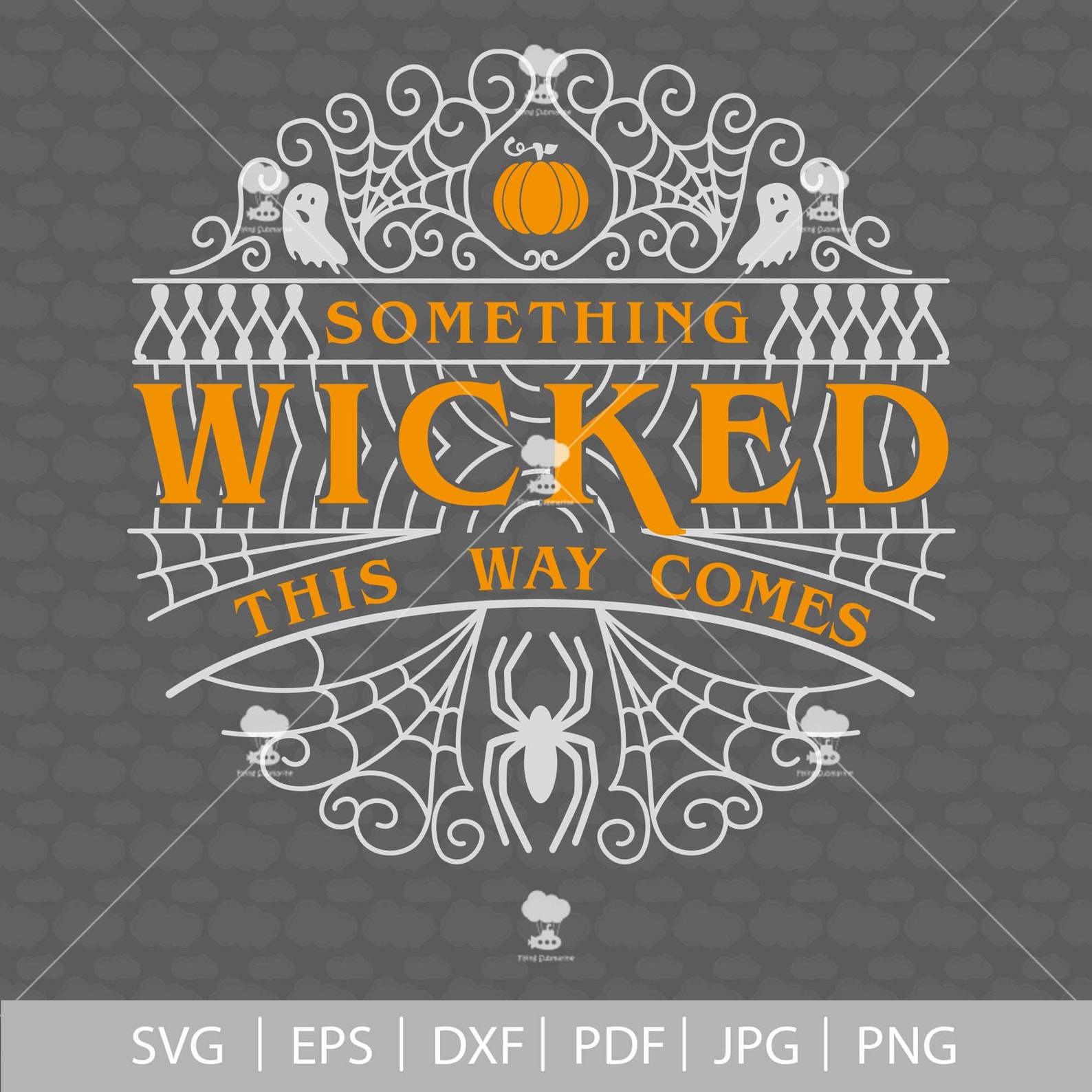 Something Wicked Svg Halloween Svg SVG PDF Spooky Svg | Etsy