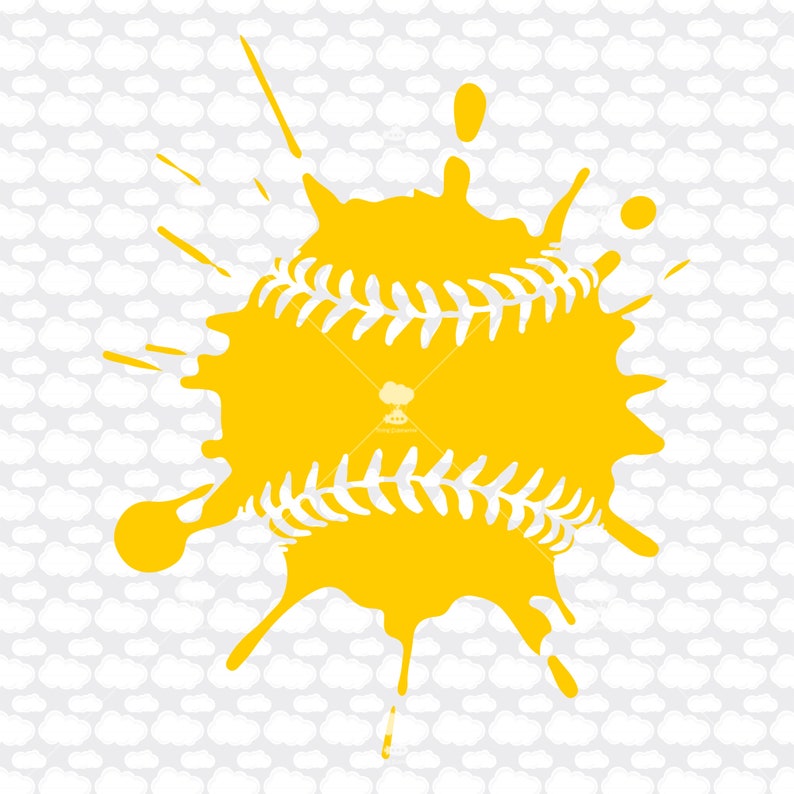 Splatter Softball SVG, Paint Splash Design (digital Download) - Etsy