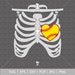 Skeleton Chest Svg, Softball Svg, SVG, DXF, PDF, Skeleton Svg ...