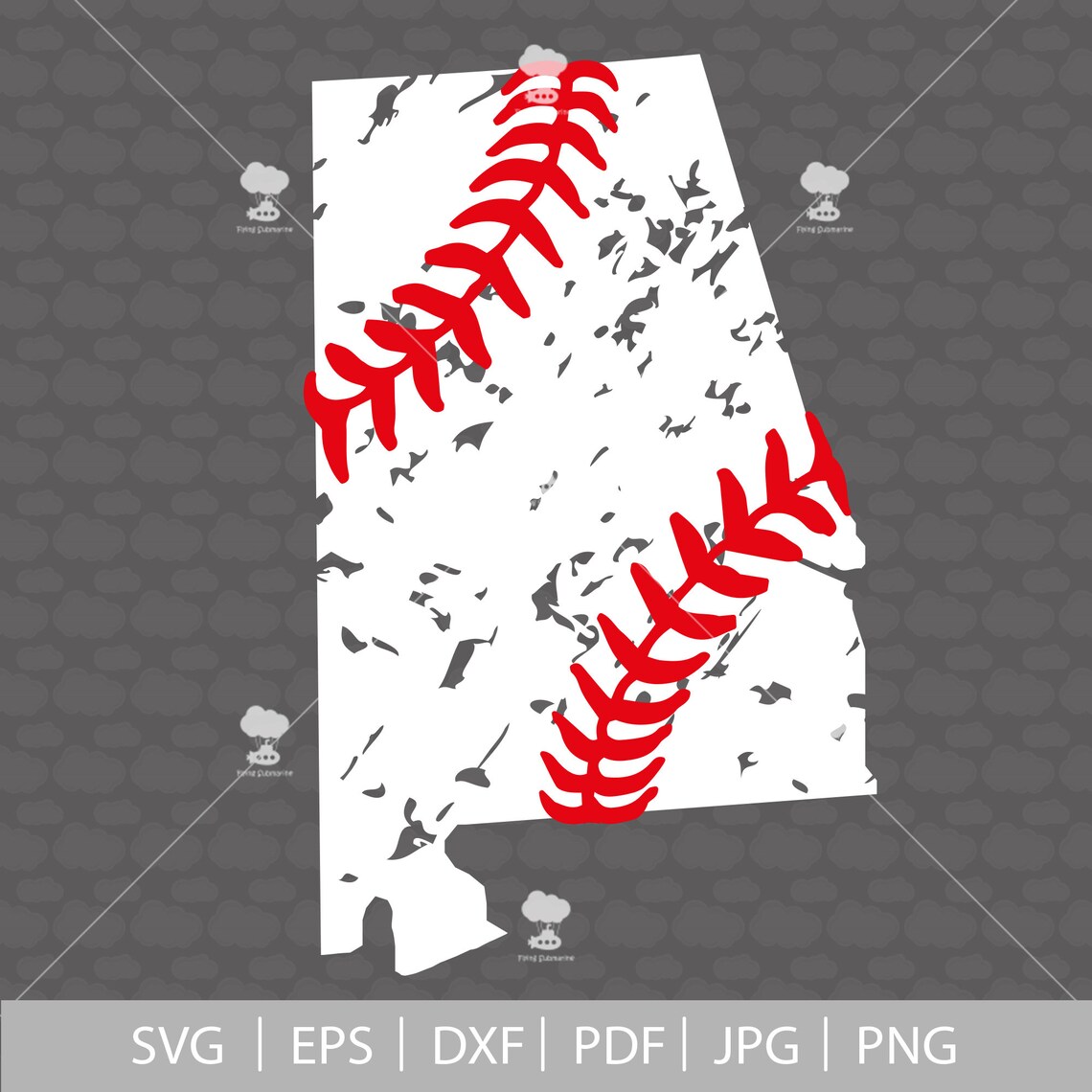 Alabama Svg DXF SVG PDF Baseball Svg Digital Download | Etsy Canada
