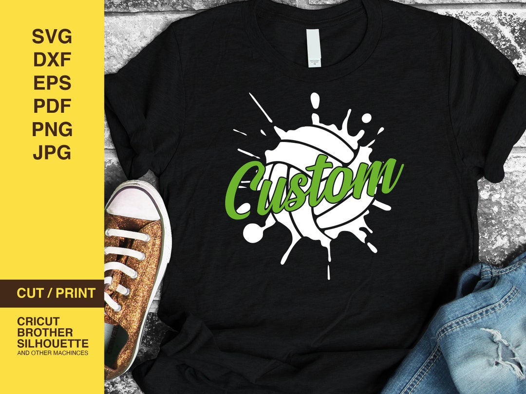 Custom Svg, Splatter Volleyball Svg, Paint Splatter Decal, Volleyball ...