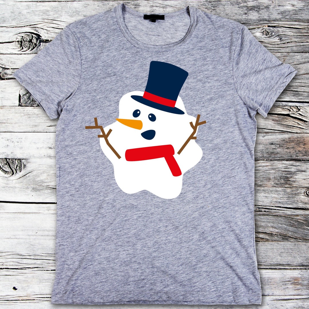 Melted Snowman SVG, DXF, EPS, Snowman Svg, Winter Svg, Holiday Svg ...