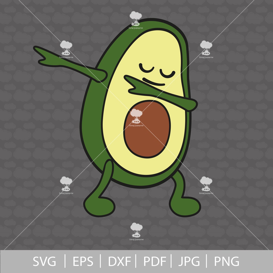 Dabbing Avocado Avocado SVG DXF EPS Dabbing Svg Avocado - Etsy