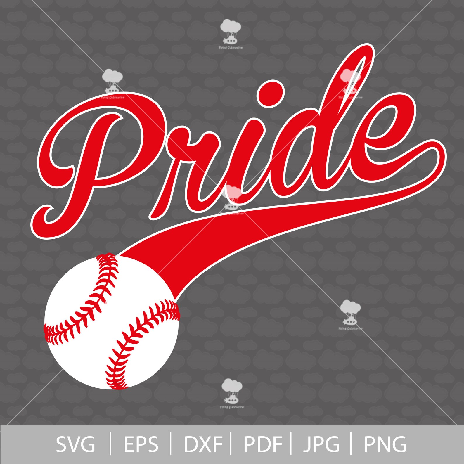 Pride svg baseball svg SVG DXF baseball team name | Etsy