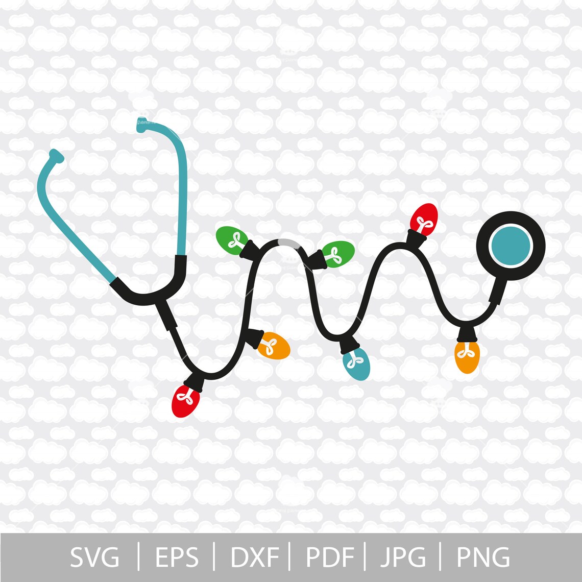 Stethoscope Svg Christmas Svg Nurse Svg Nurse Life Svg | Etsy