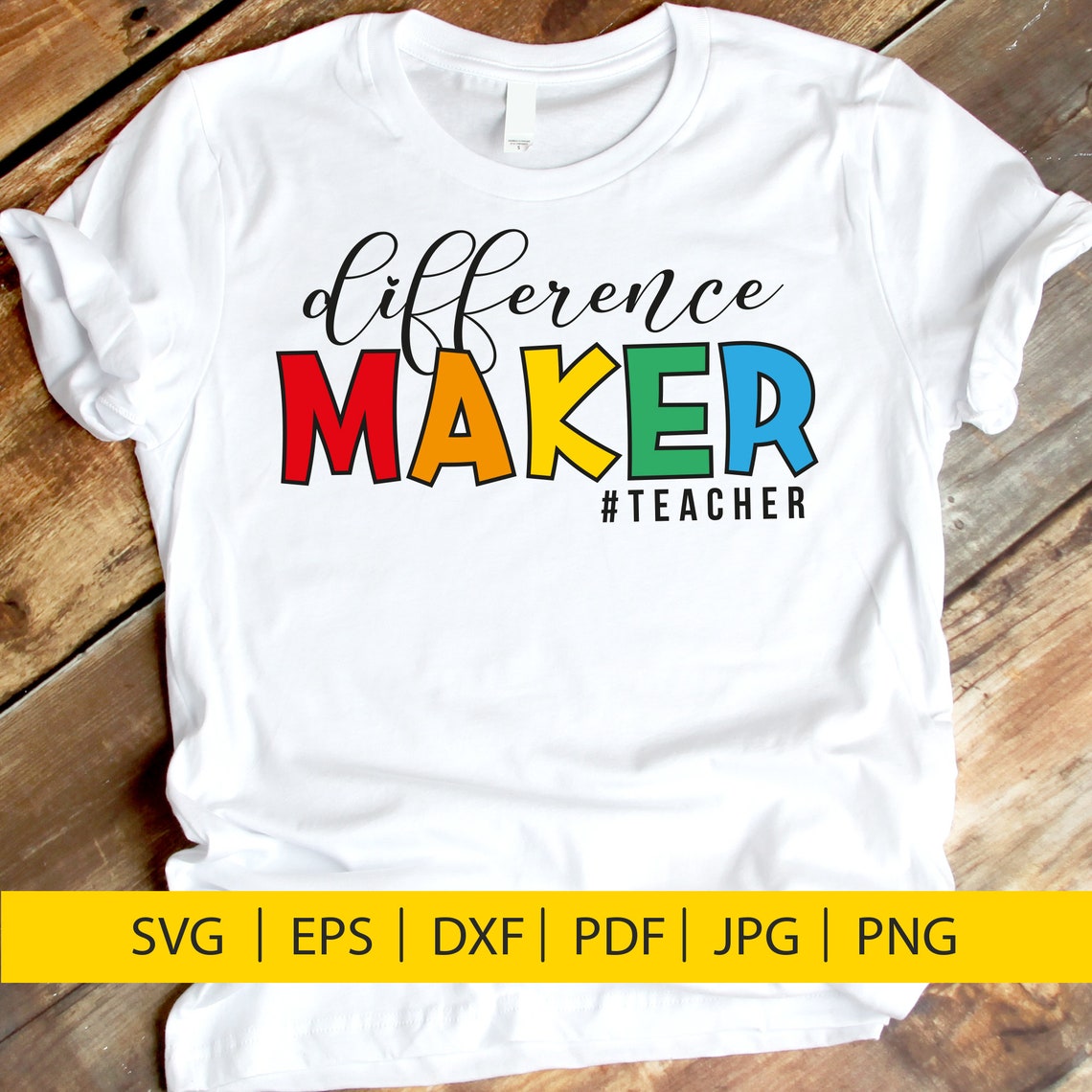 Difference Maker Svg SVG Teacher Svg School Svg Teacher - Etsy