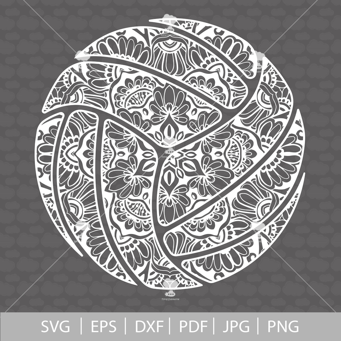 Volleyball Mandala SVG, Zentangle Design (digital Download) - Etsy