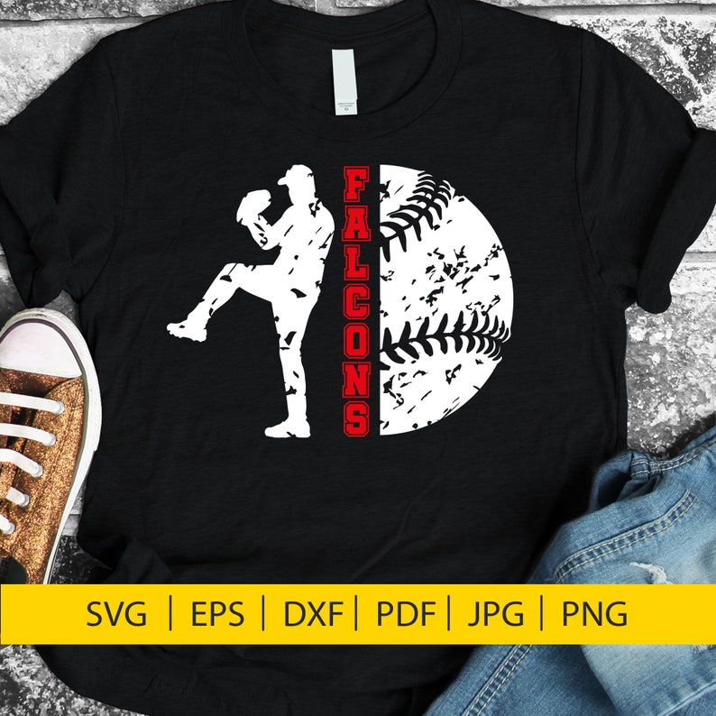Falcons Svg SVG DXF Baseball Svg Falcons Baseball - Etsy
