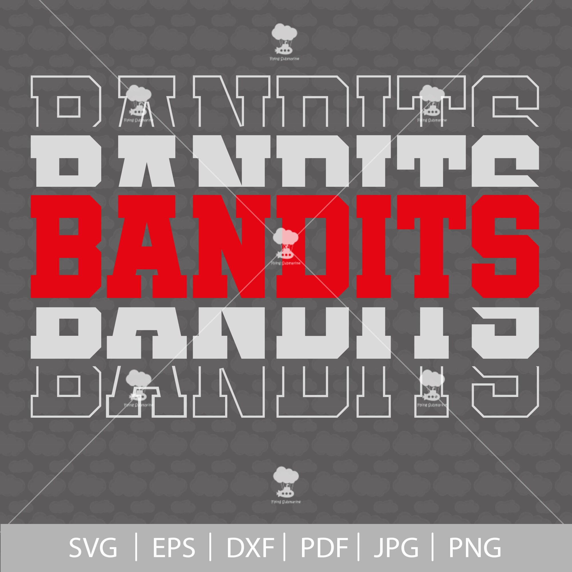 Bandits Svg SVG DXF Baseball Svg Baseball Mom Svg | Etsy