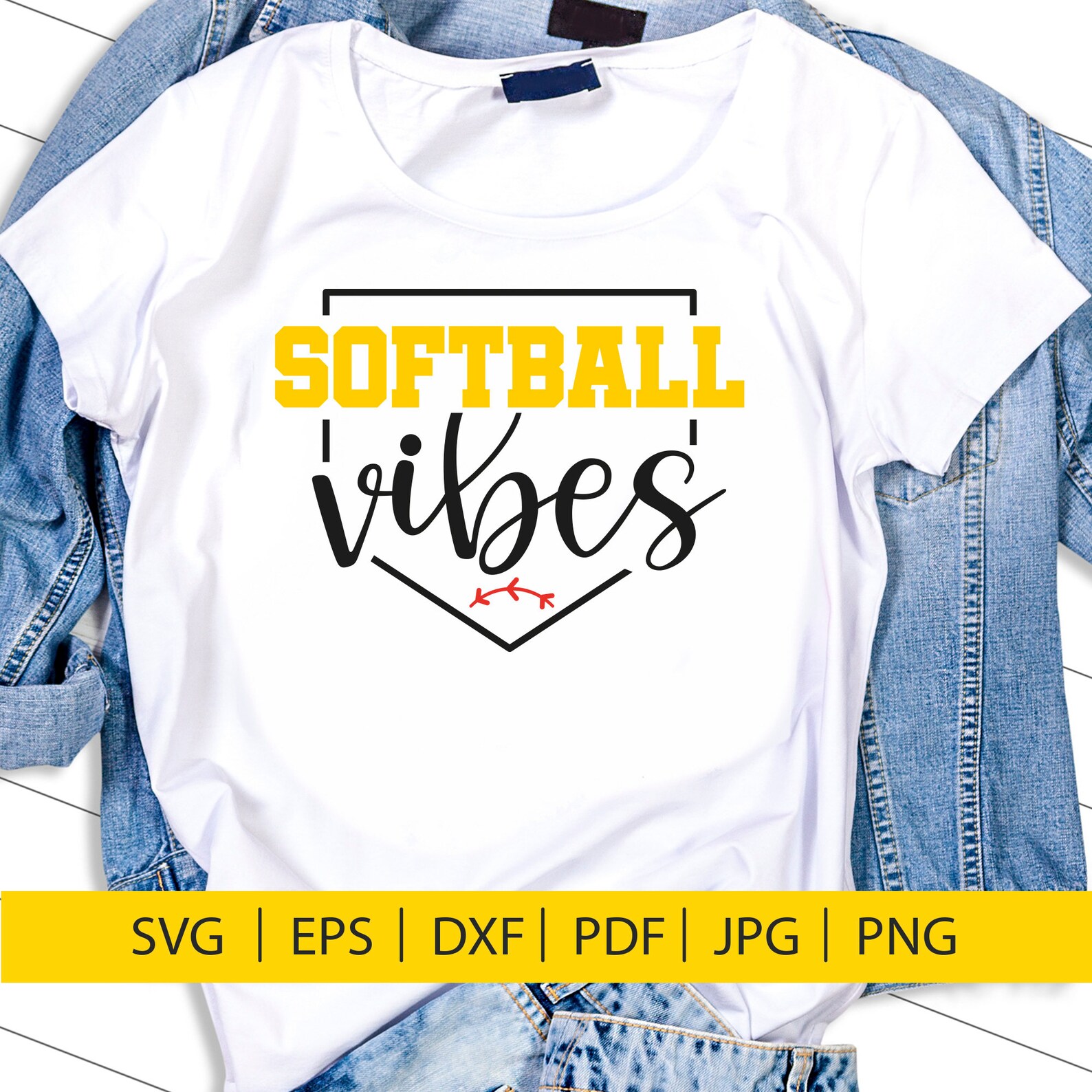 Softball Vibes Svg Softball Svg SVG Softball Mom Svg - Etsy
