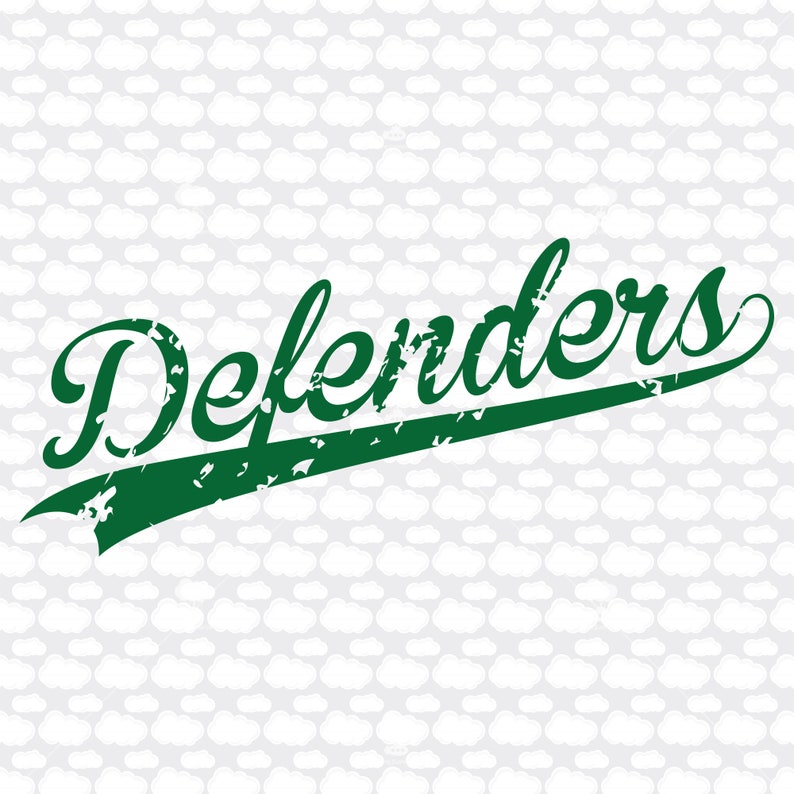 Defenders Svg Baseball Svg SVG DXF Baseball Team Name - Etsy