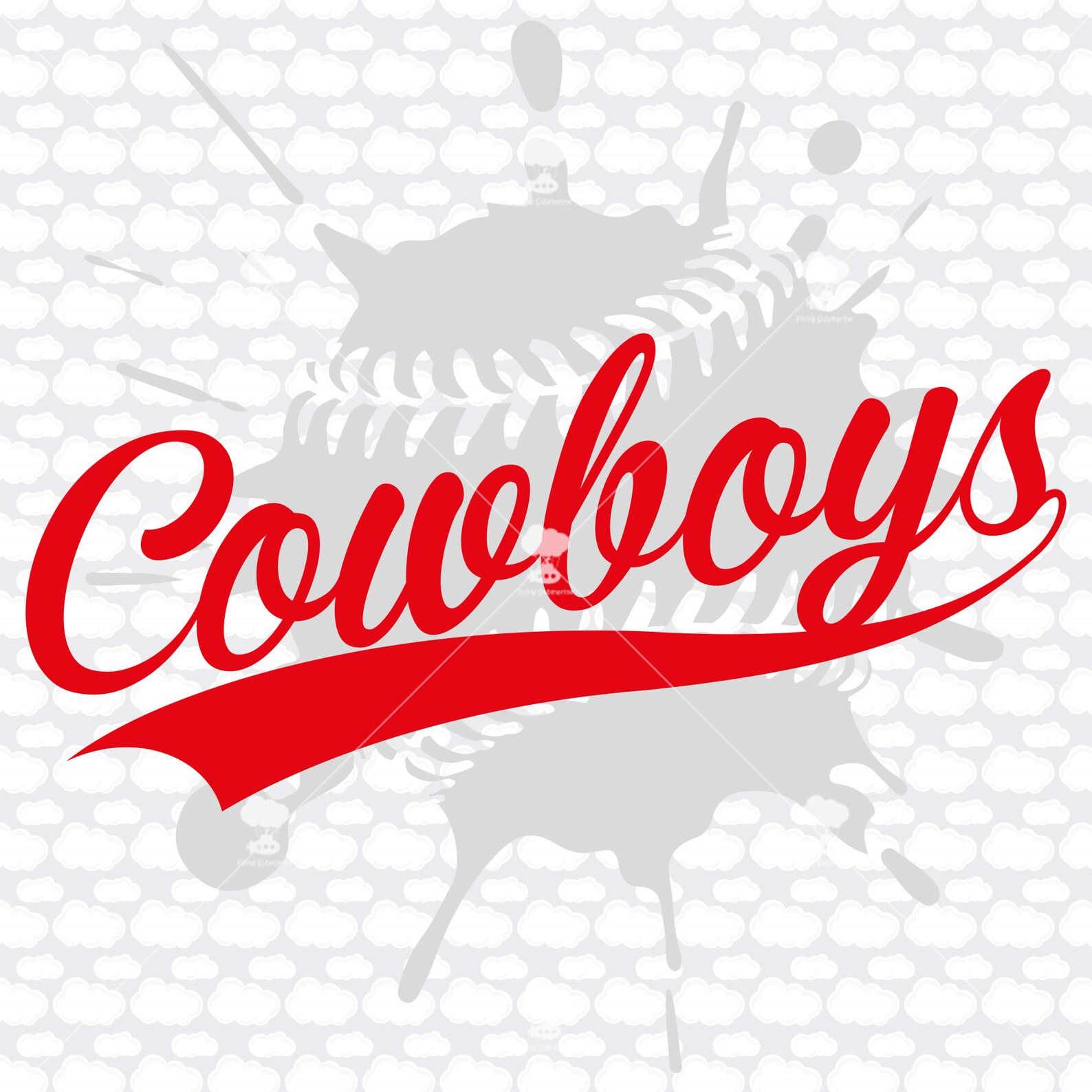 Cowboys Svg Splatter Baseball Svg Paint Splatter Decal - Etsy