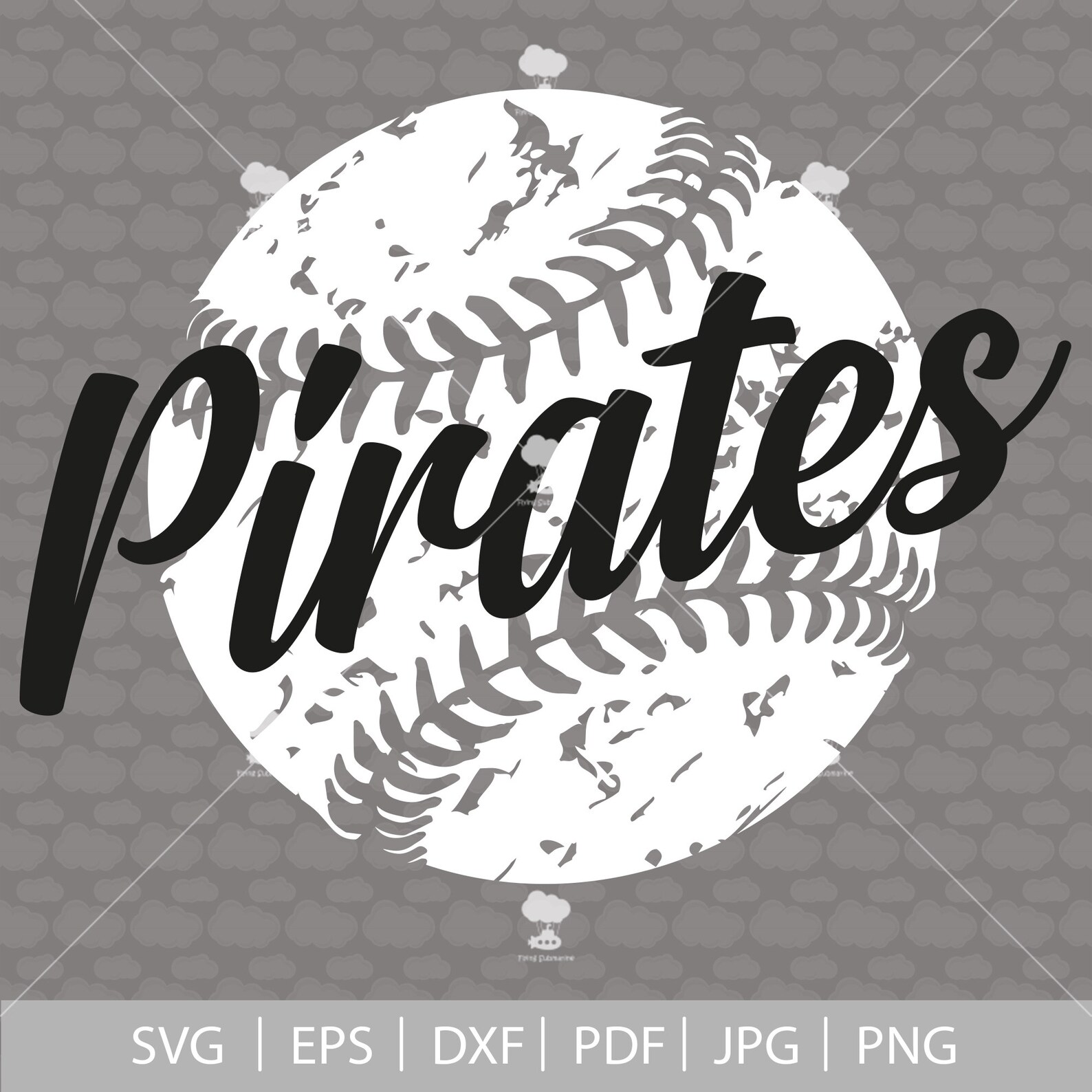 Pirates svg SVG clip art baseball svg Pirates baseball | Etsy