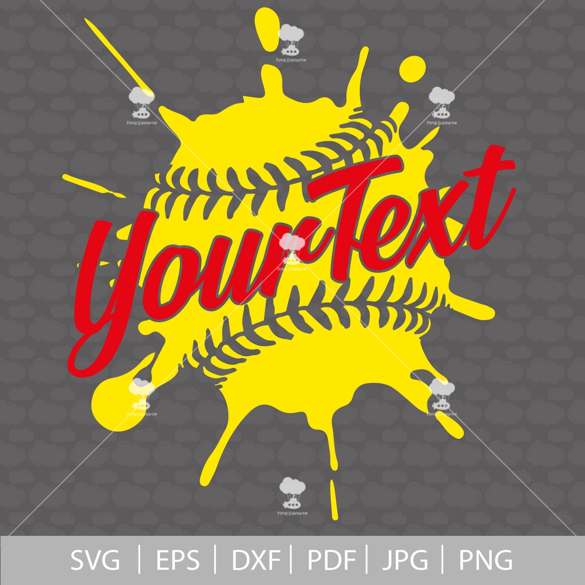 Custom Svg Softball Svg SVG DXF Clipart Team Name - Etsy
