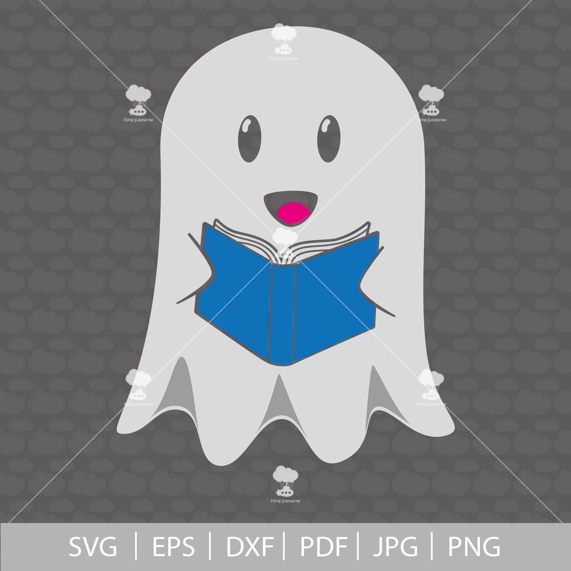 Ghost Svg SVG DXF Halloween Svg Book Svg Kids Halloween | Etsy