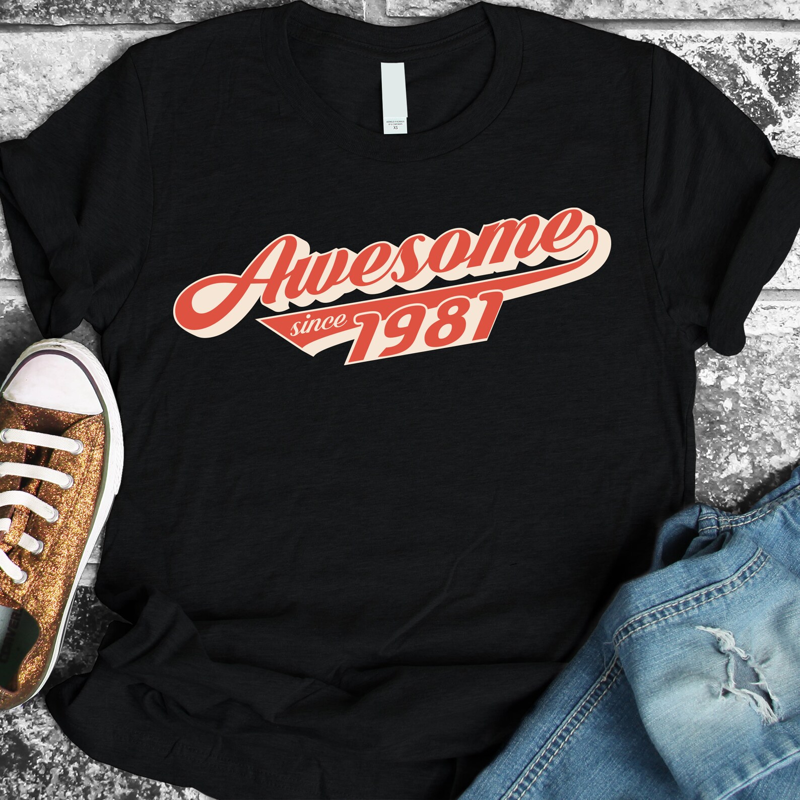 Awesome Since 1981, Birthday Svg, 1981 Svg, SVG, DXF, Birthday Shirt ...
