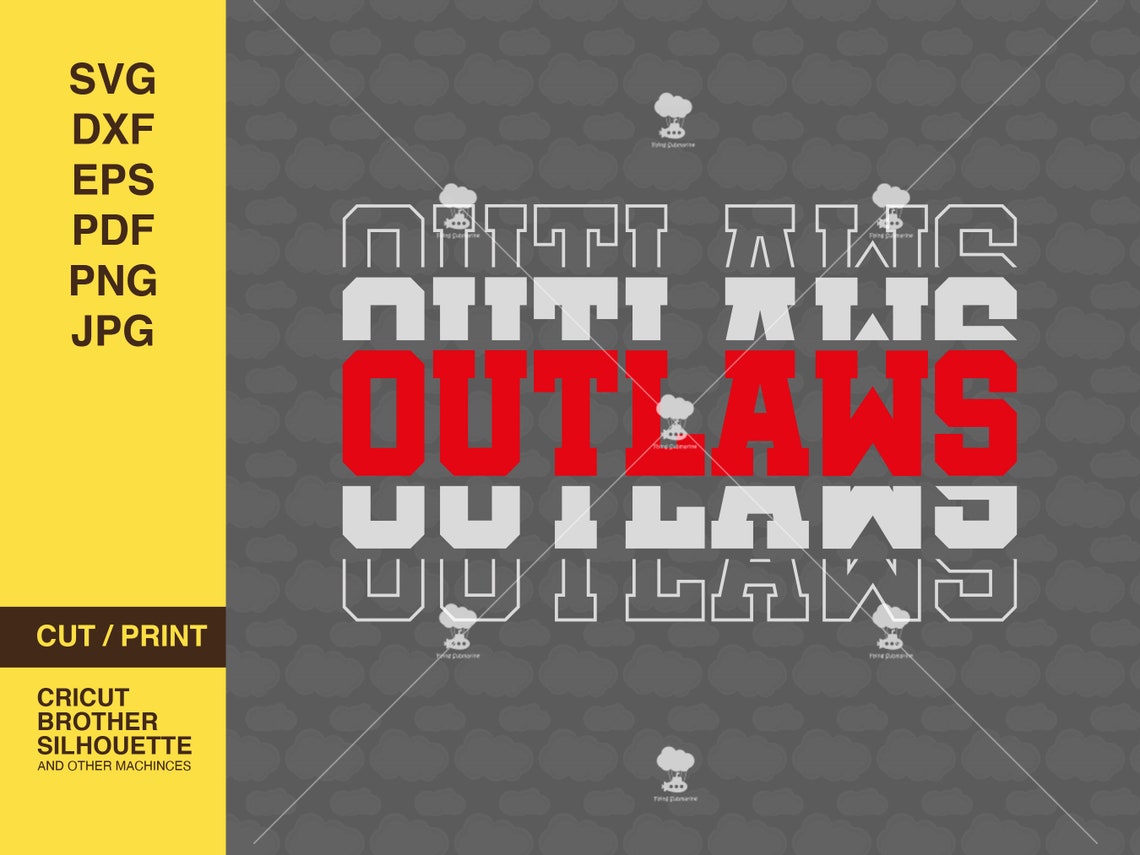 Outlaws Svg SVG Baseball Svg Baseball Mom Svg Softball - Etsy