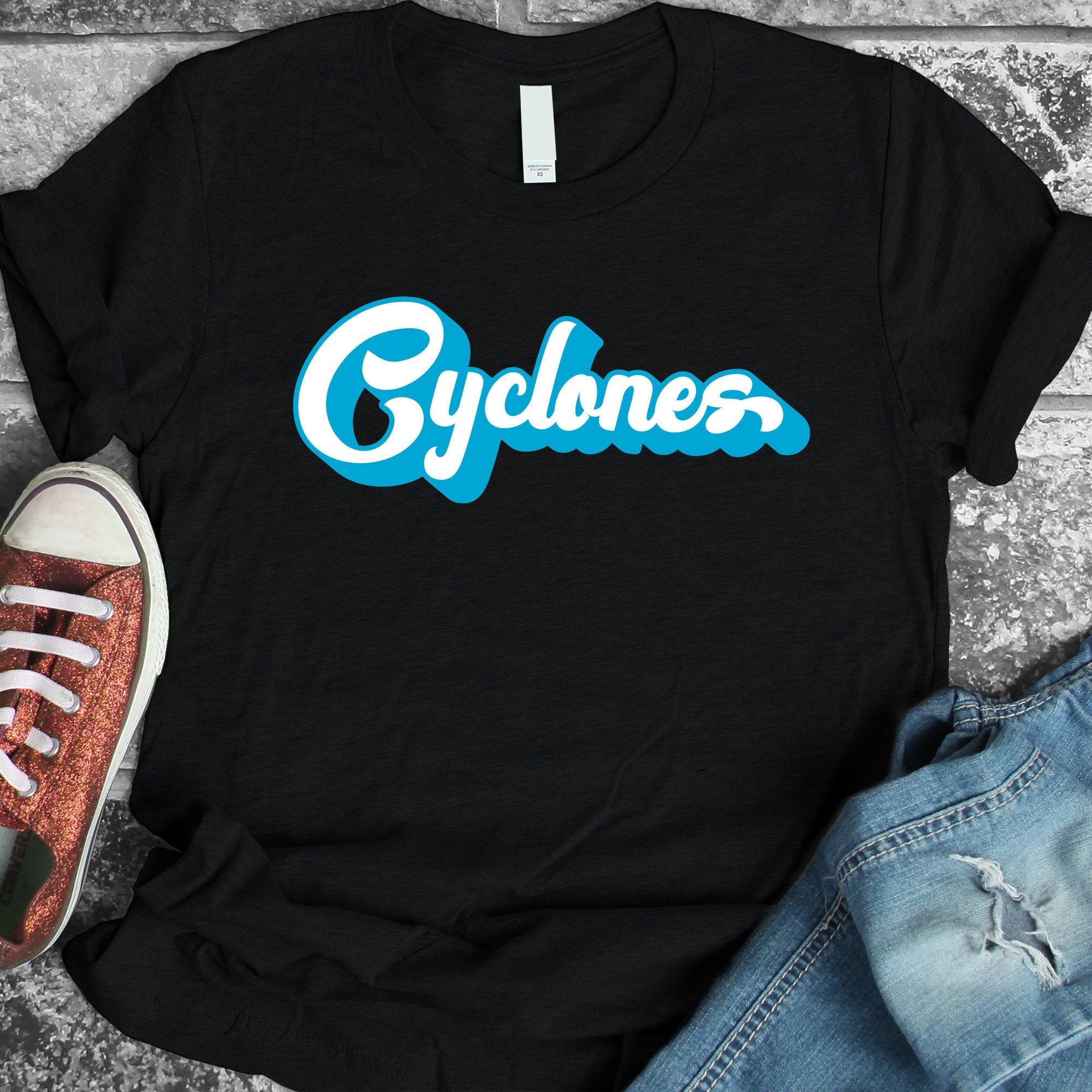 Collage Cyclones svg baseball shirt SVG DXF baseball team distressed ...