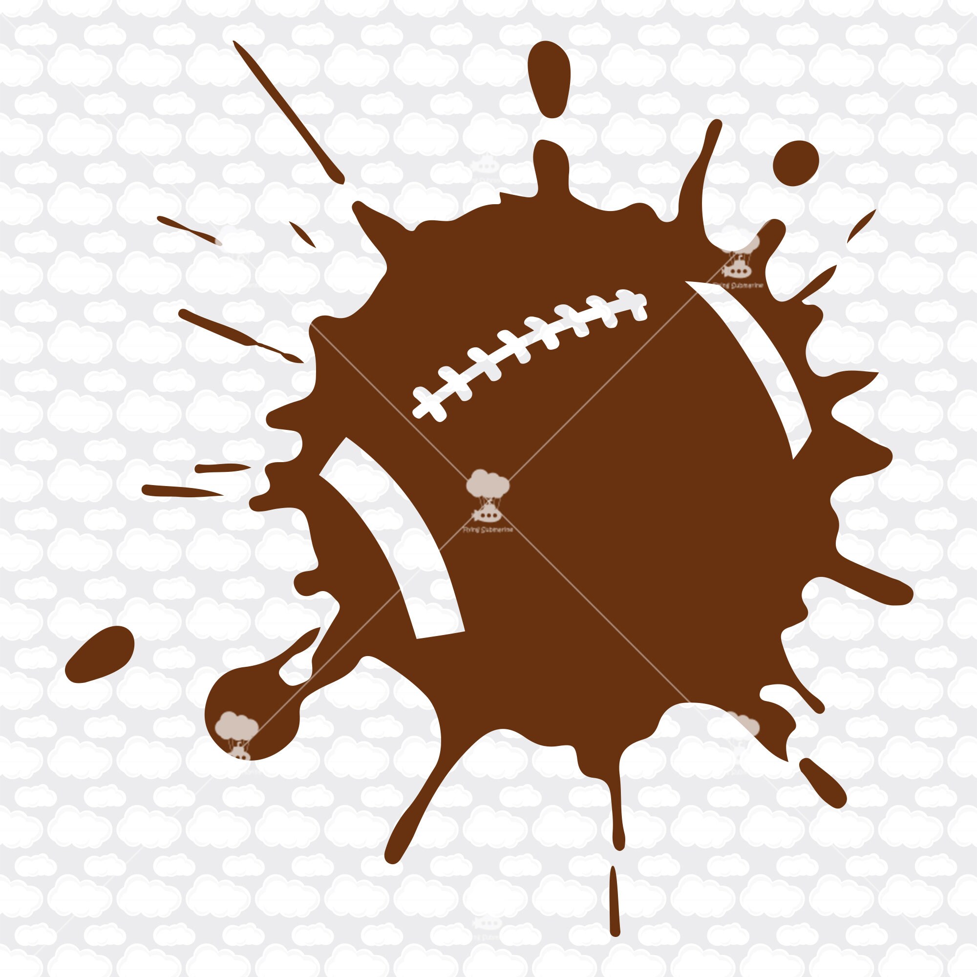 Football Svg SVG DXF Digital Download Football Clipart - Etsy