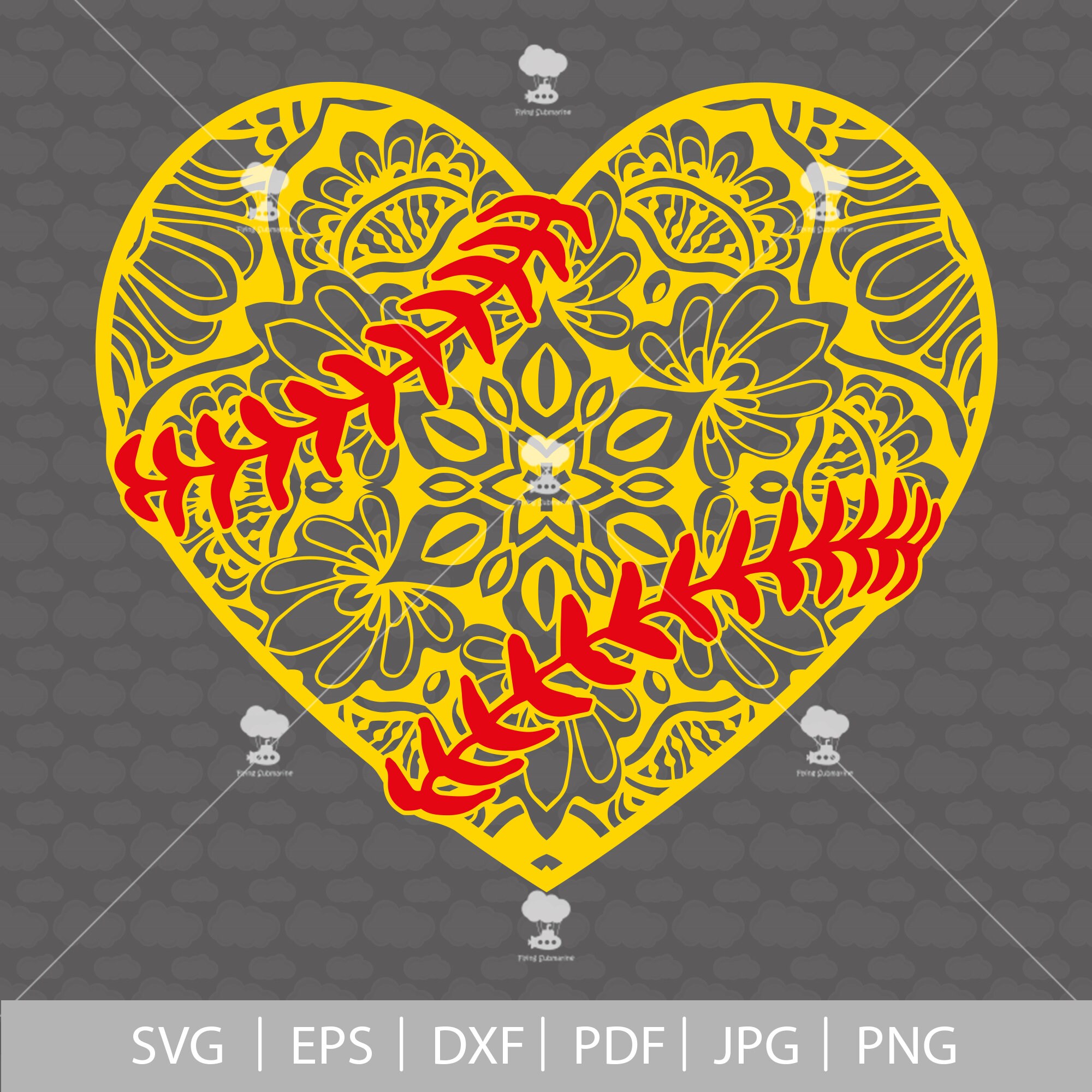 Softball Svg SVG PDF Softball Mom Svg Mandala Svg Digital - Etsy