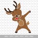 Dabbing Reindeer Svg, SVG, PDF, DXF, Christmas Svg, Reindeer Svg ...