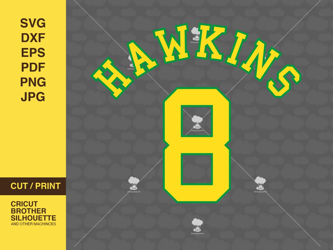 Hawkins 8 SVG DXF Retro Svg Hawkins Svg Shirt Svg - Etsy