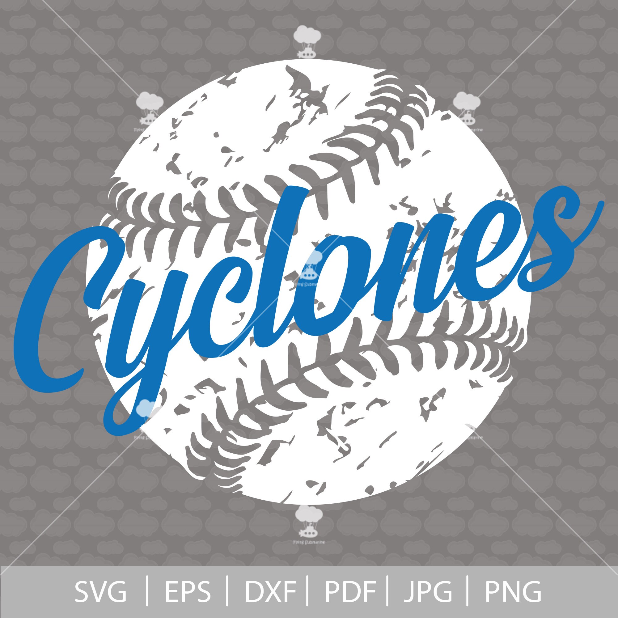 Cyclones Svg SVG DXF Baseball Svg Cyclones Baseball - Etsy
