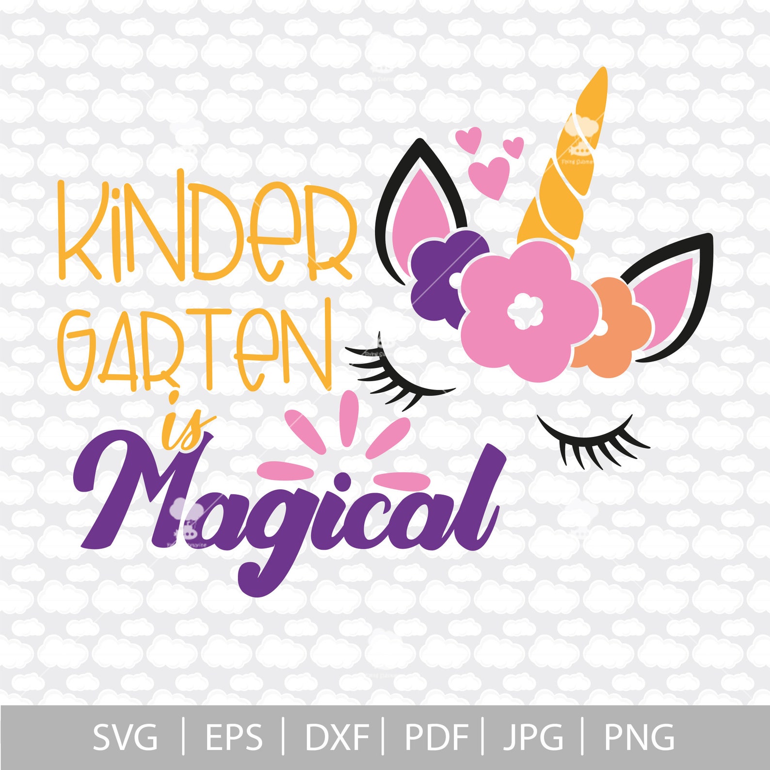Kindergarten Unicorn SVG, Magical Shirt Design (digital Download) - Etsy