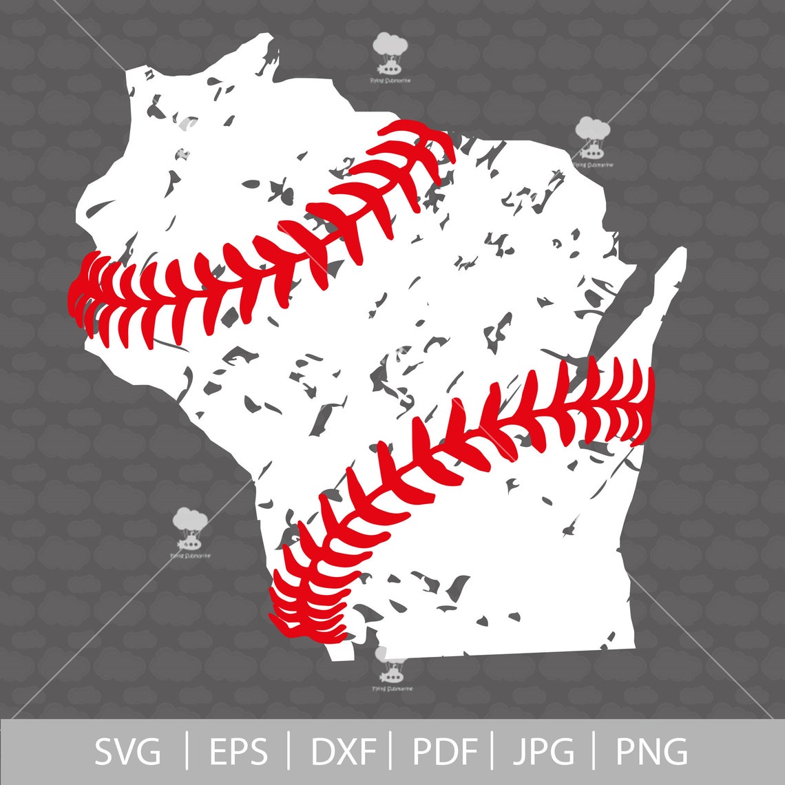 Wisconsin Svg DXF SVG PDF Baseball Svg Wisconsin Decal - Etsy