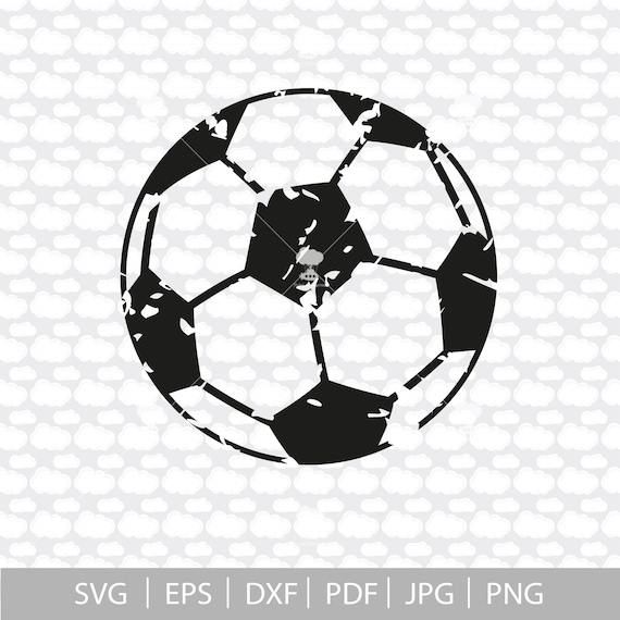 Grunge Soccer Ball Svg