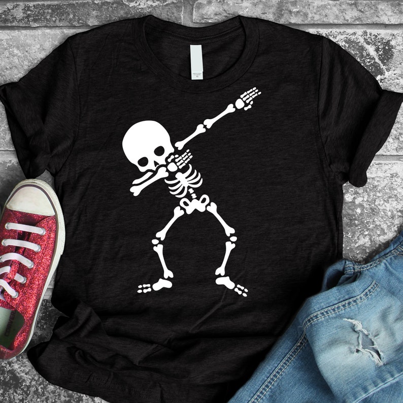 Dabbing Skeleton Svg SVG DXF PDF Halloween Svg Skeleton - Etsy