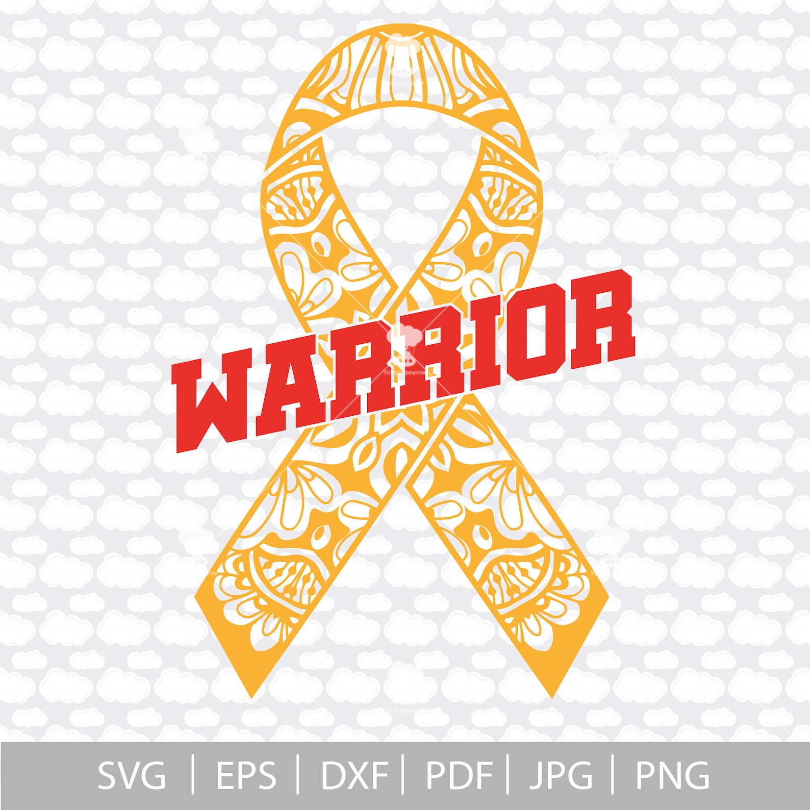 Cancer Ribbon Svg Warrior Svg Leukemia Svg Mandala Svg - Etsy